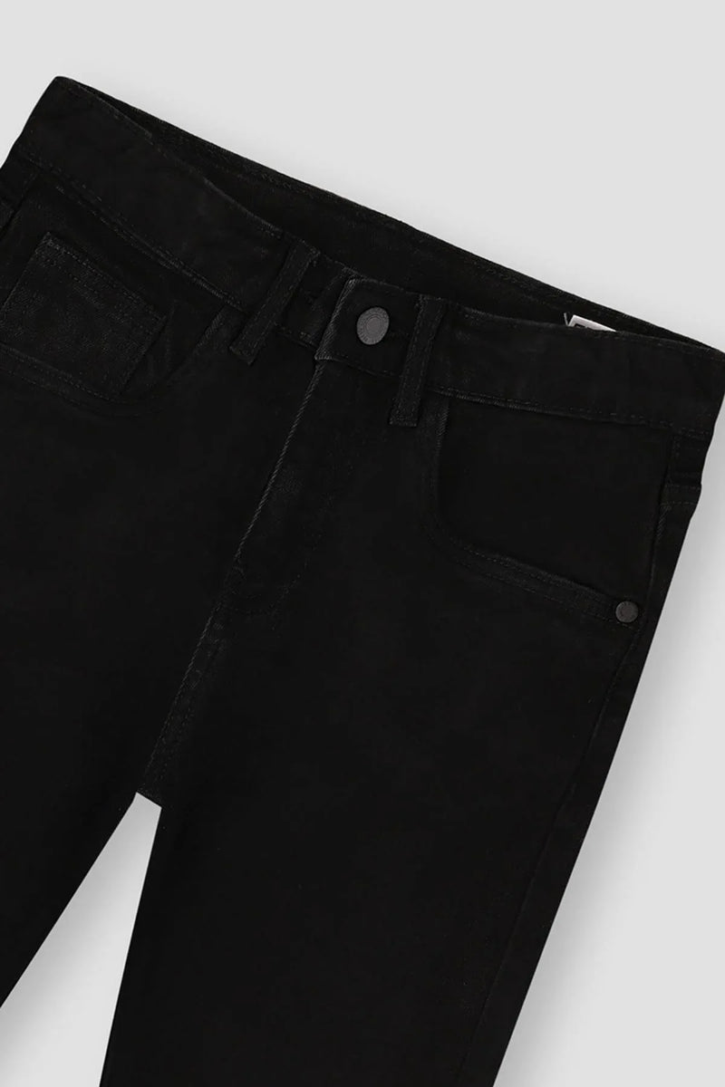 Flared Denim Jeans Black – MEME