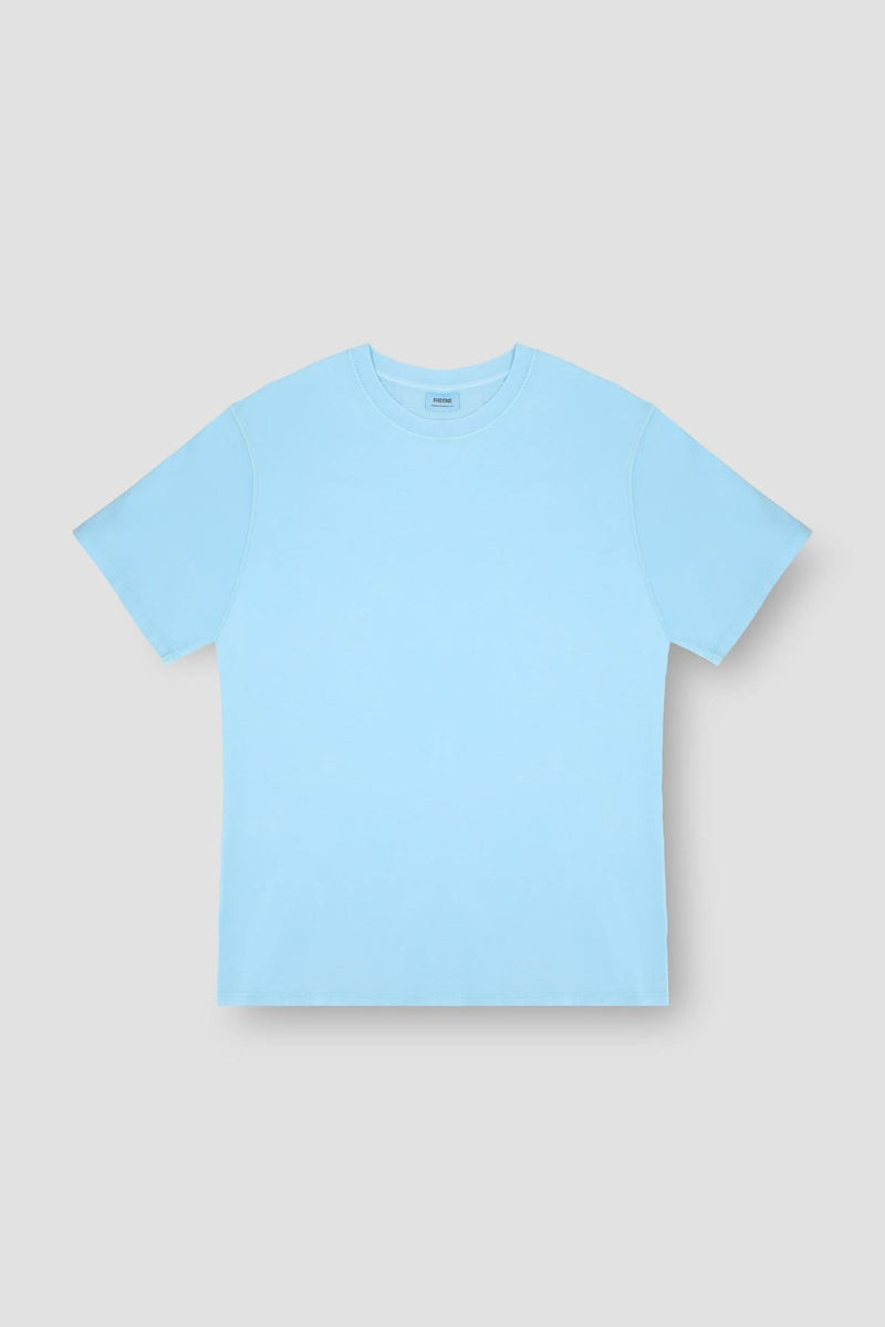 Solid Crew Neck T-Shirt Turquoise – MEME